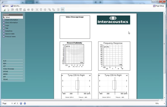 Affinity Compact | Customized Printout Setup | Interacoustics